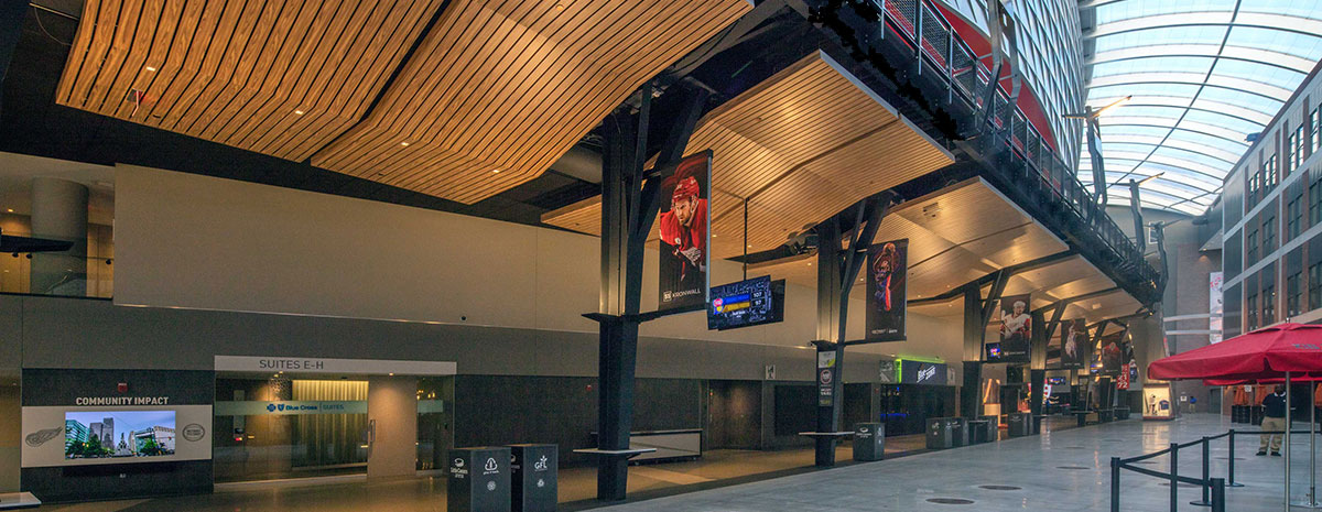 For the concourse, wrapping all the way around the arena, Hunter ...